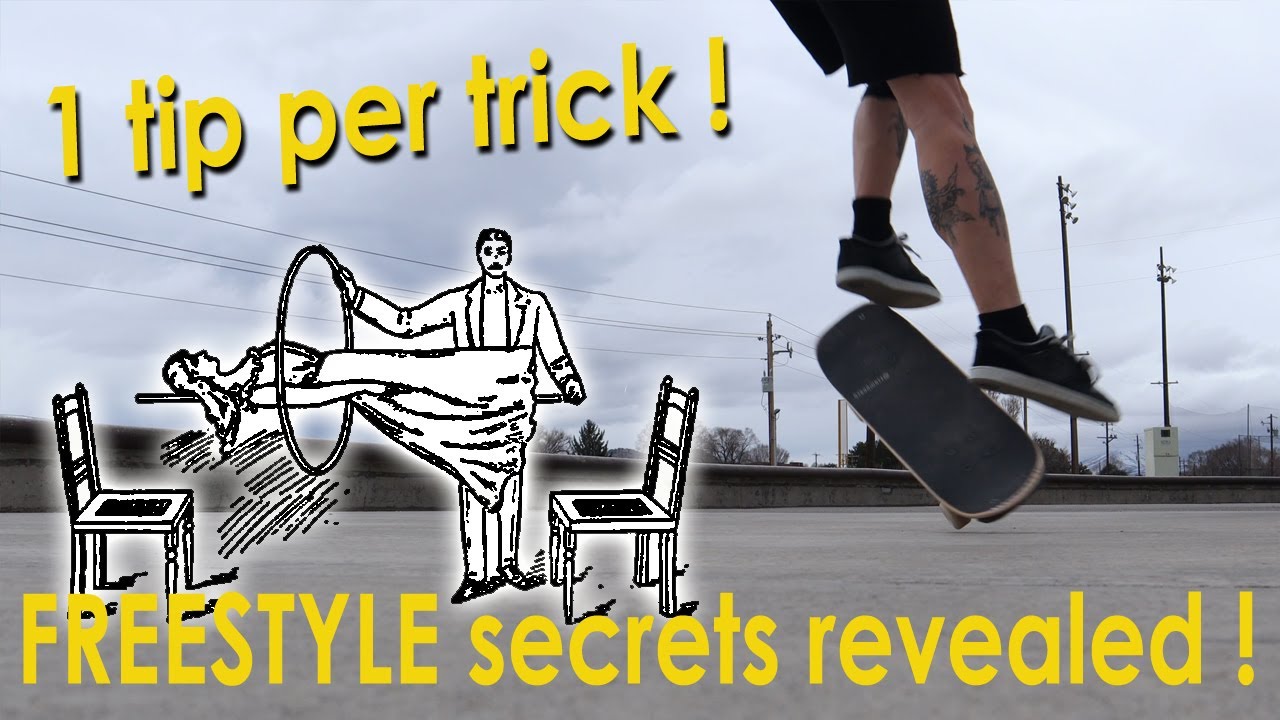 Skateboard tips and secrets for FREESTYLE skateboarding tricks - YouTube
