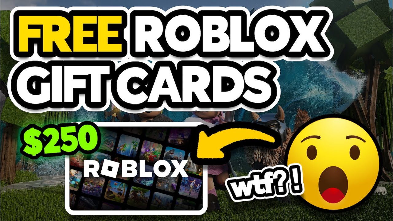 How to get FREE $250 Roblox Gift Card Codes on ROBLOX 2023 *EASY!* - YouTube