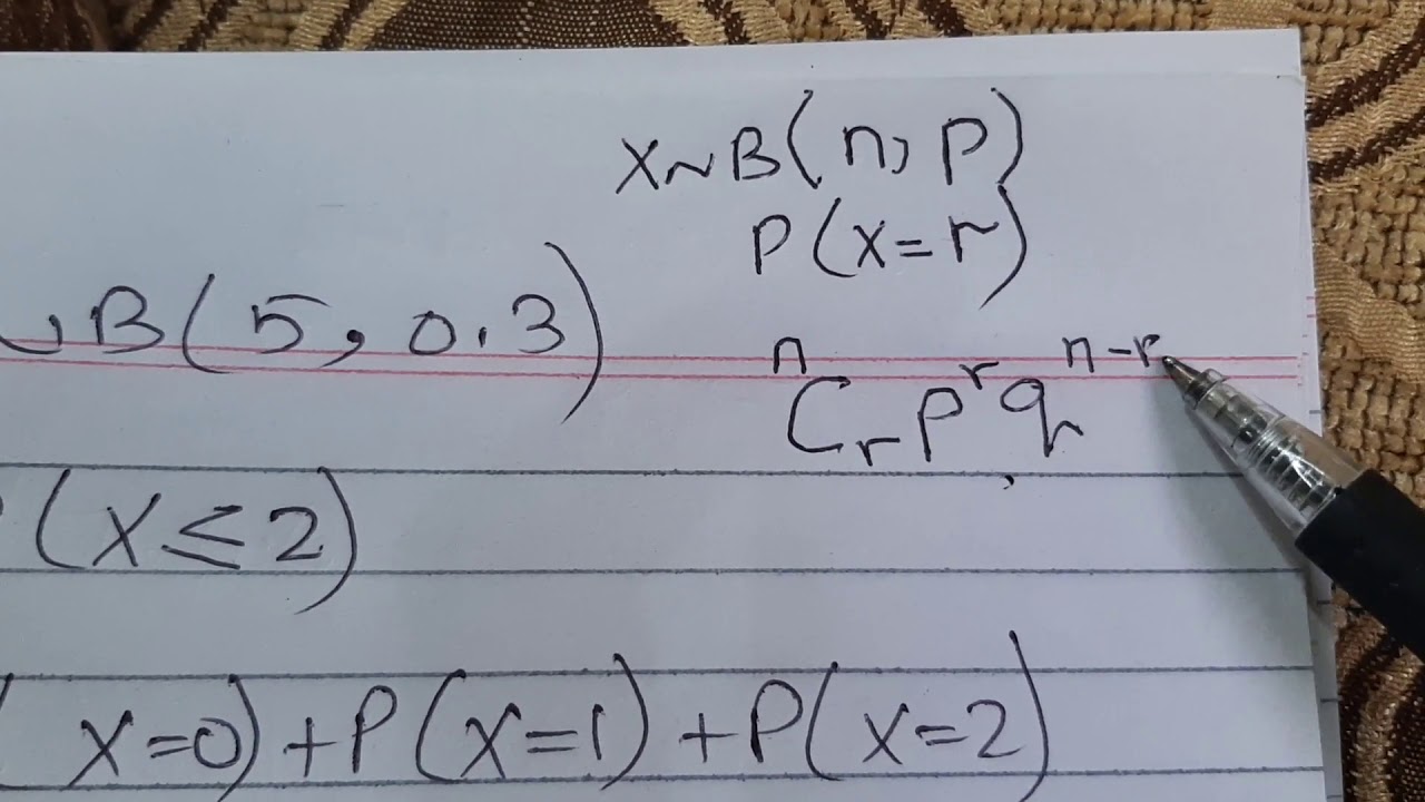 TKMaths A Level S1 Binomial distribution past paper qs video 3 - YouTube