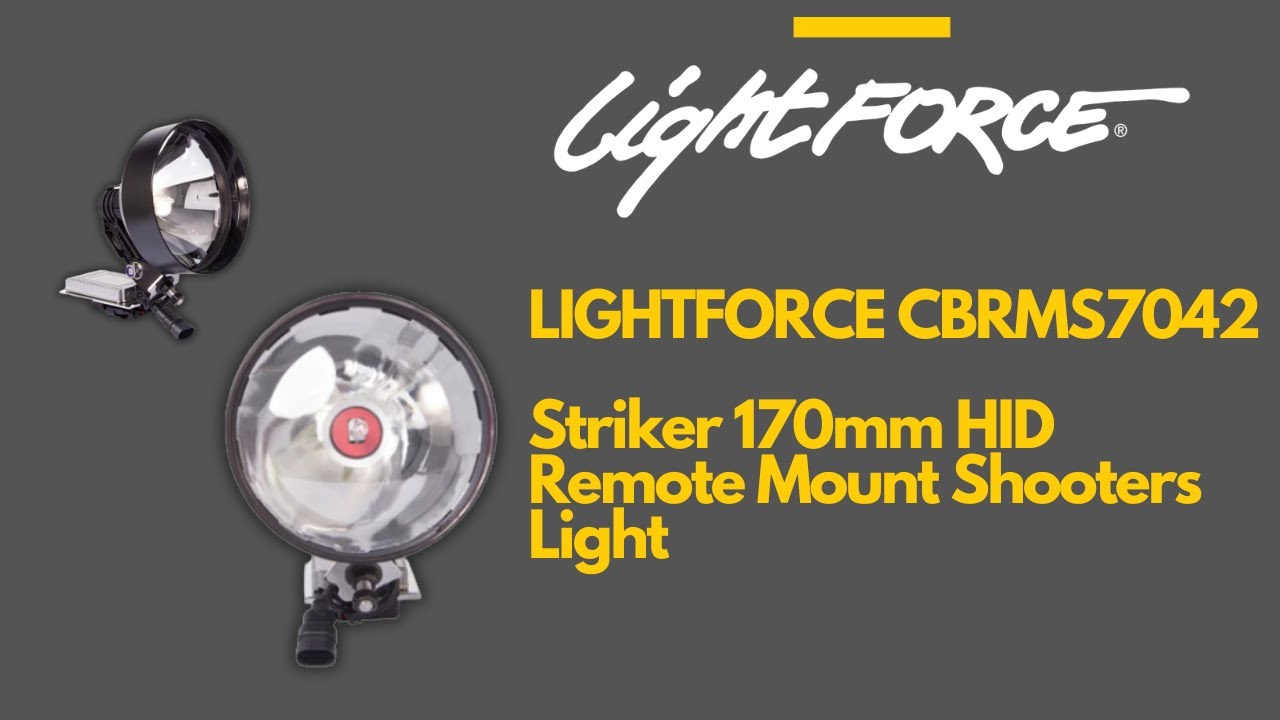 Lightforce CBRMS7042 Striker 170mm HID Remote Mount Shooters Light ...