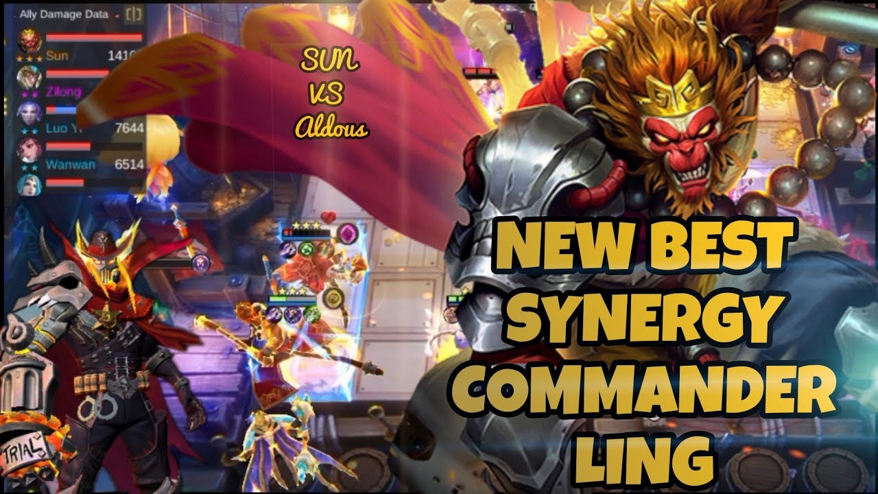 LING SKILL 2 WITH NEW UPDATE BEST SYNERGY !!! SUN VS ALDOUS 3 STAR ...