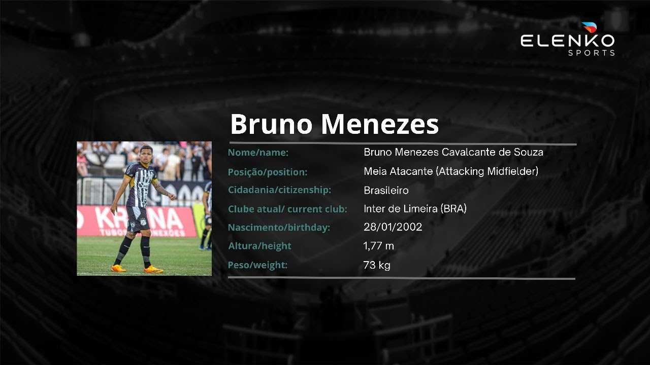 Bruno Menezes - Meia Atacante (Attacking Midfielder) - 2002 (2023) - YouTube