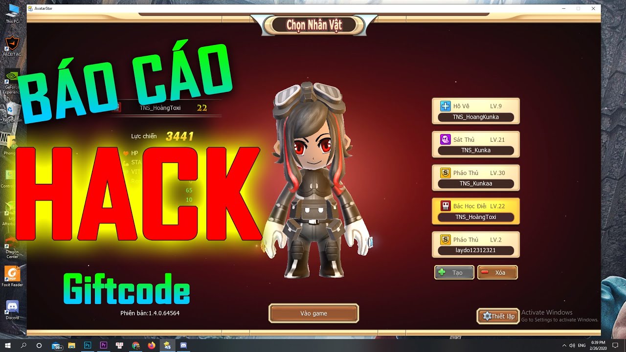 AVATAR STAR | Báo cáo Hack nhận Giftcode | Hoàng Kunka - YouTube