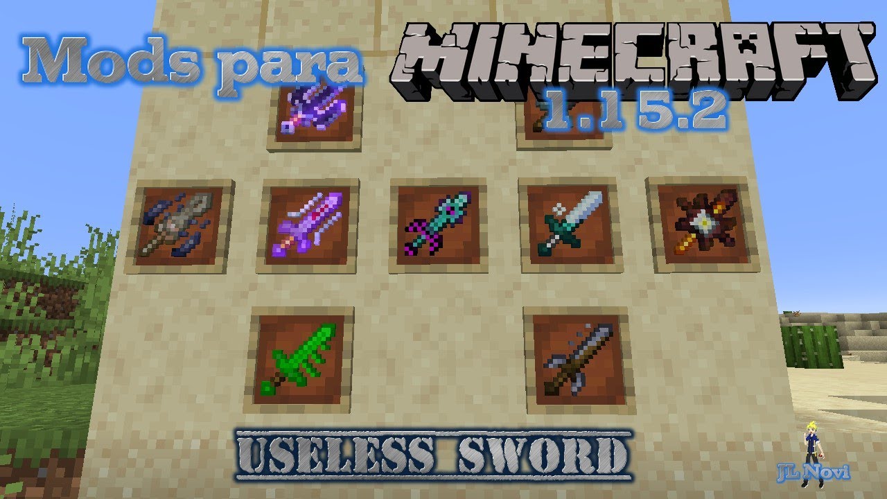 Mods para Minecraft 1.15.2 Useless Sword - YouTube
