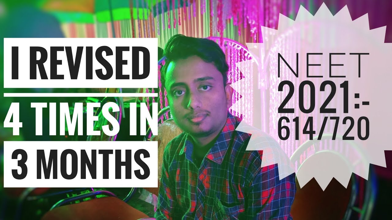 How to revise full syllabus for NEET three times in 2 months. - YouTube