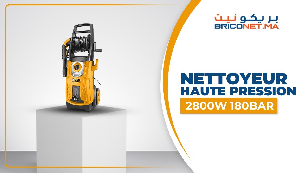 Nettoyeur haute pression INGCO 2800W 180BAR HPWR28008 - YouTube