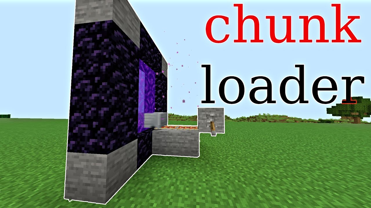How to make CHUNK LOADER in minecraft - YouTube