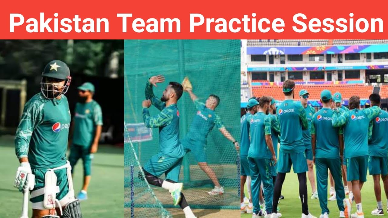 Pakistan cricket team practice session in India before world cup 2023 ...