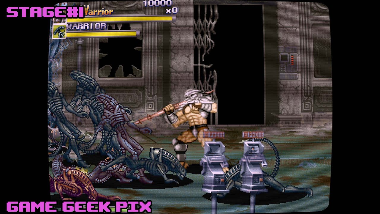 Let's Play #33 Stage#1 : ALIEN VS PREDATOR 1994 CAPCOM CPS2 - YouTube