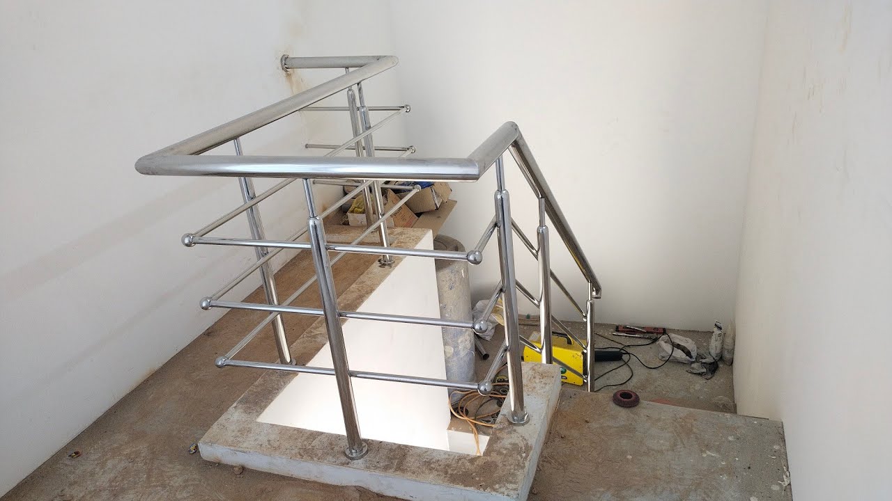 how to fiting Stinless steel railing ster railing fiting #viral # ...