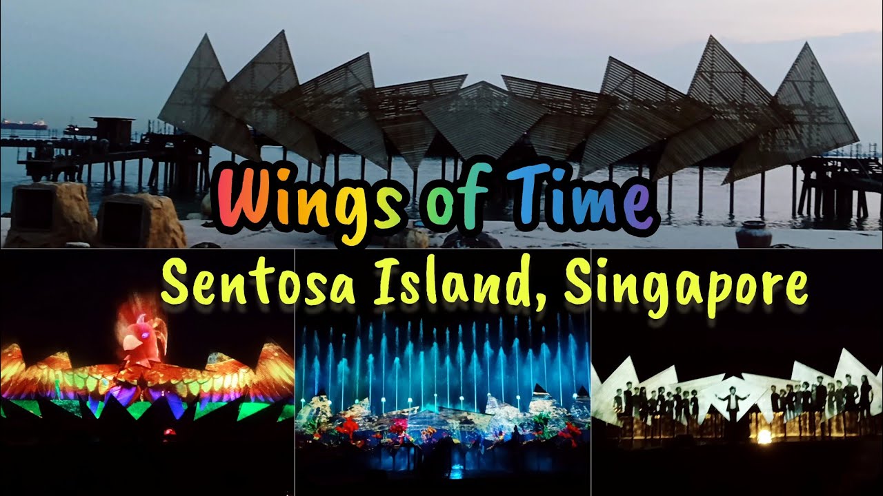 Wings of Time Part-1 | Sentosa Island Singapore | 3D light show | Laser ...