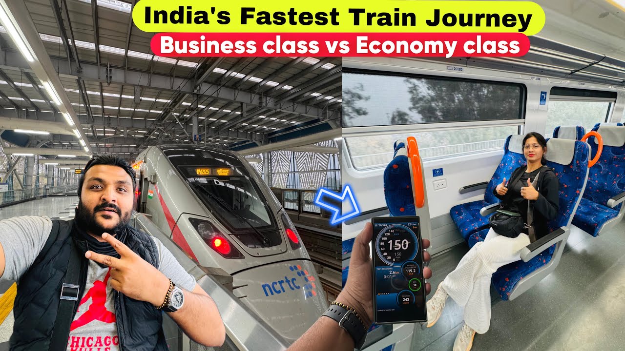 India’s Fastest Rapid Rail Business Class Journey || Ye apne India ka ...