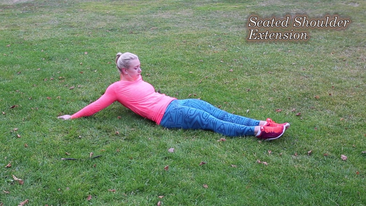 40. Seated Shoulder Extension - YouTube