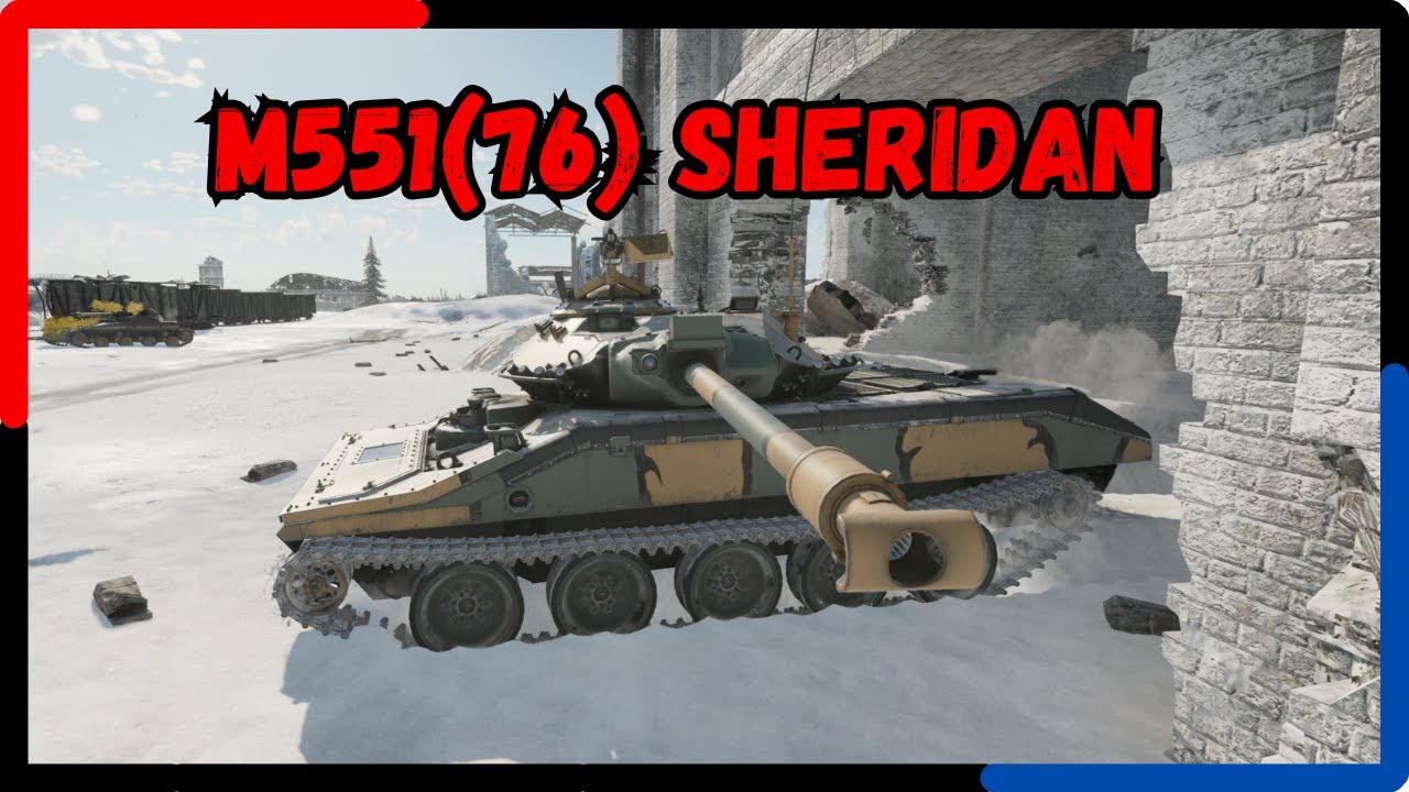 Stabilized 76 at 7.0? | War Thunder Gameplay M551(76) Sheridan - YouTube