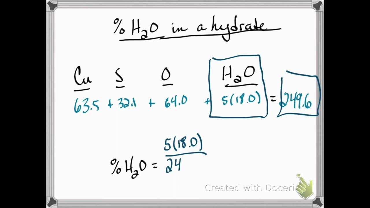Percent Water in a Hydrate Lab - YouTube