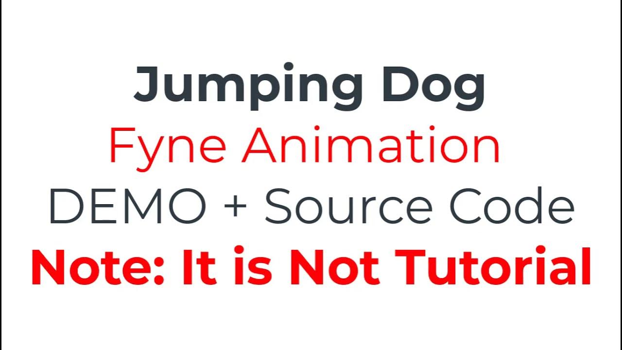 Dog Animation Demo + Source Code - Fyne GUI Golang tutorial 48 - YouTube