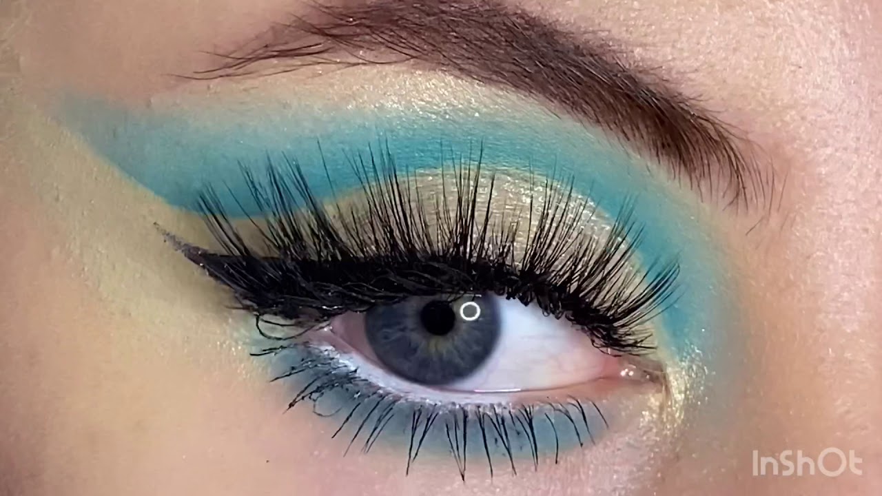 EASY BLUE CUT CREASE EYESHADOW ( affordable products) 💙 | RANEOY - YouTube