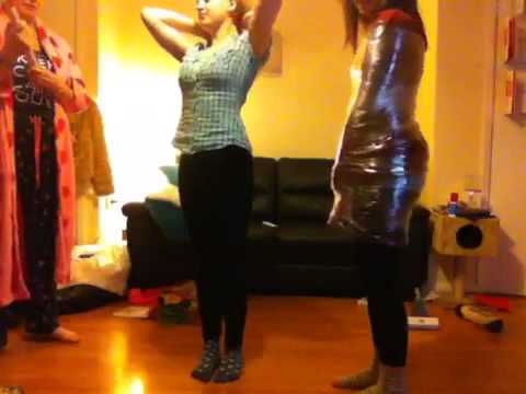 Cling film challenge - YouTube