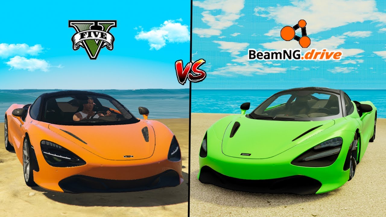 GTA 5 Mclaren 720s Vs Beamng Mclaren 720s - Which Is Best? - YouTube