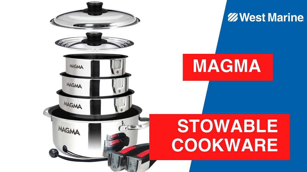 Magma Stainless Steel Stowable Cookware - YouTube