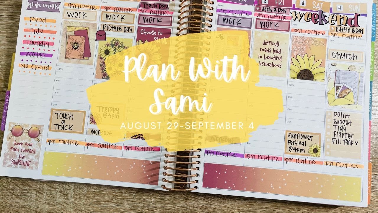 Plan With Sami: Aug 29-Sept 4 - YouTube