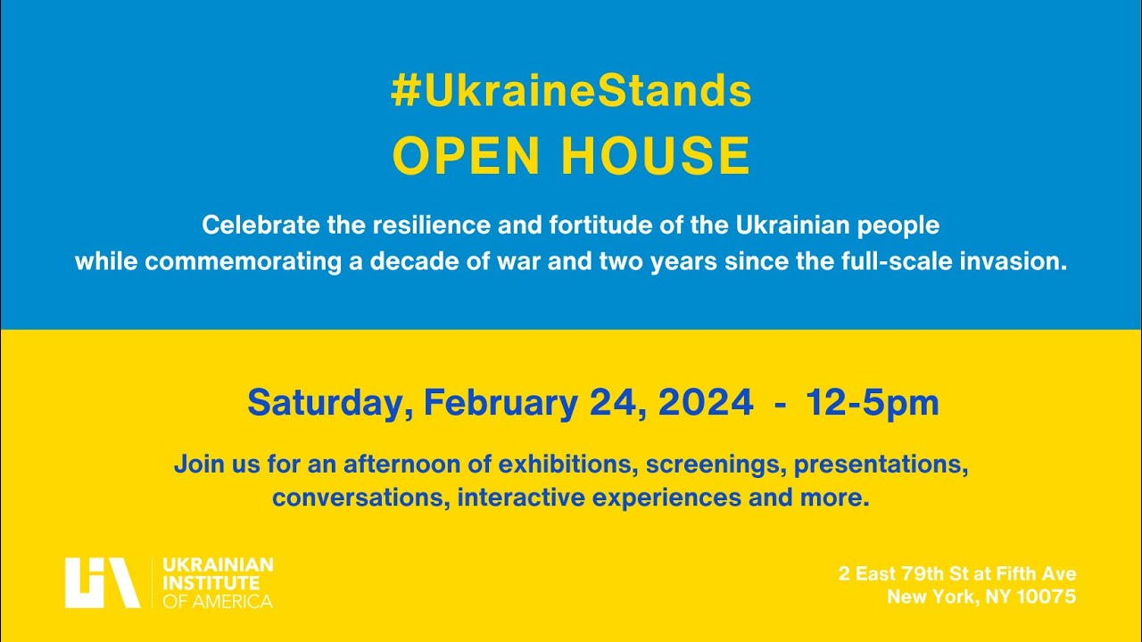 #UkraineStands Open House at the Ukrainian Institute of America - YouTube