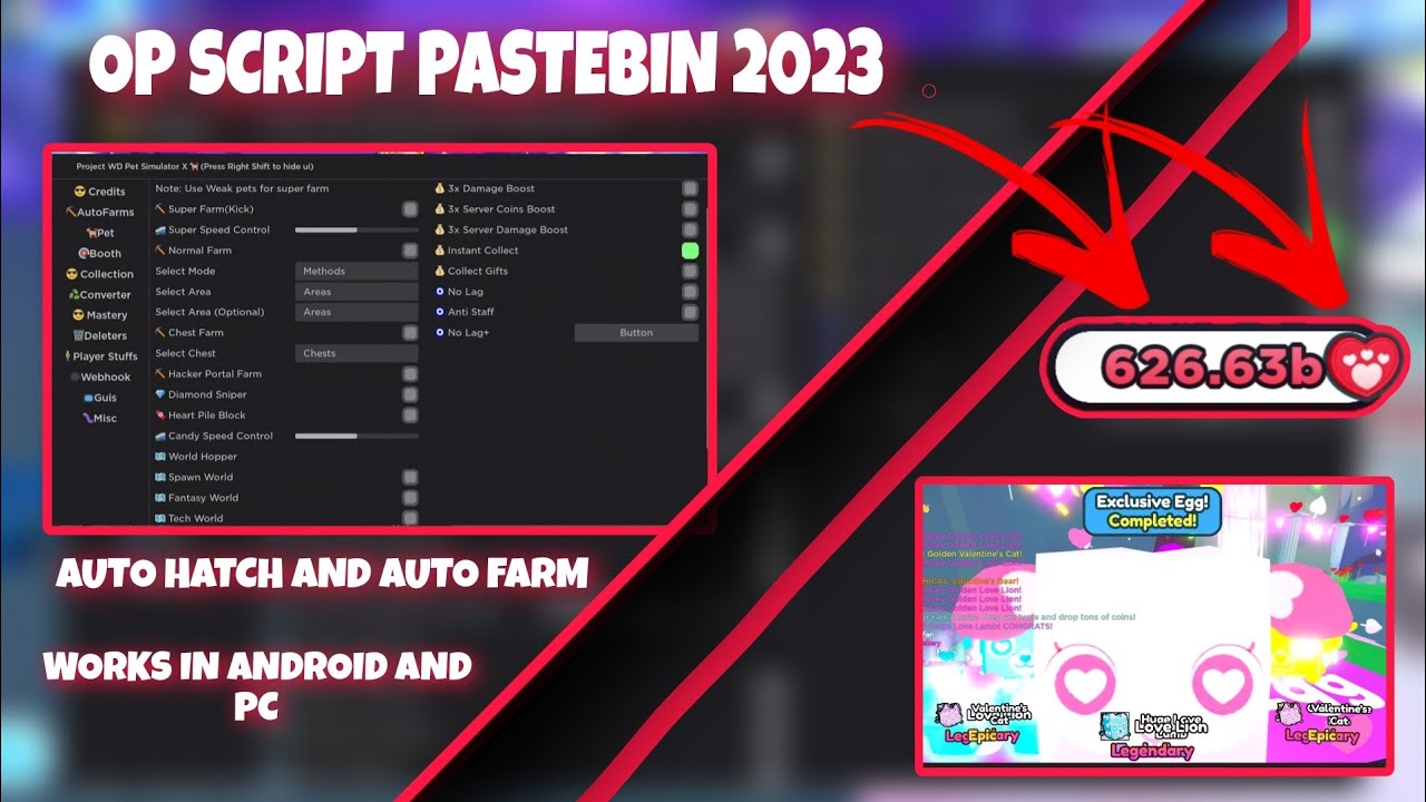 PET SIMULATOR X Script Pastebin And Fluxus 2023 OP Auto Farm, Auto ...