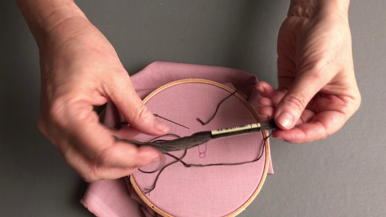 Sådan broderer du fladsting - YouTube