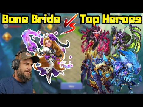 Bone Bride vs Top Heroes | Castle Clash