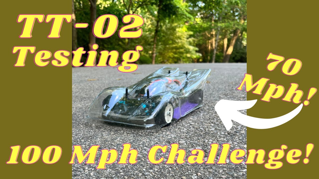 TT-02 100 Mph Challenge! Testing after rebuild! 70 Mph pass ...