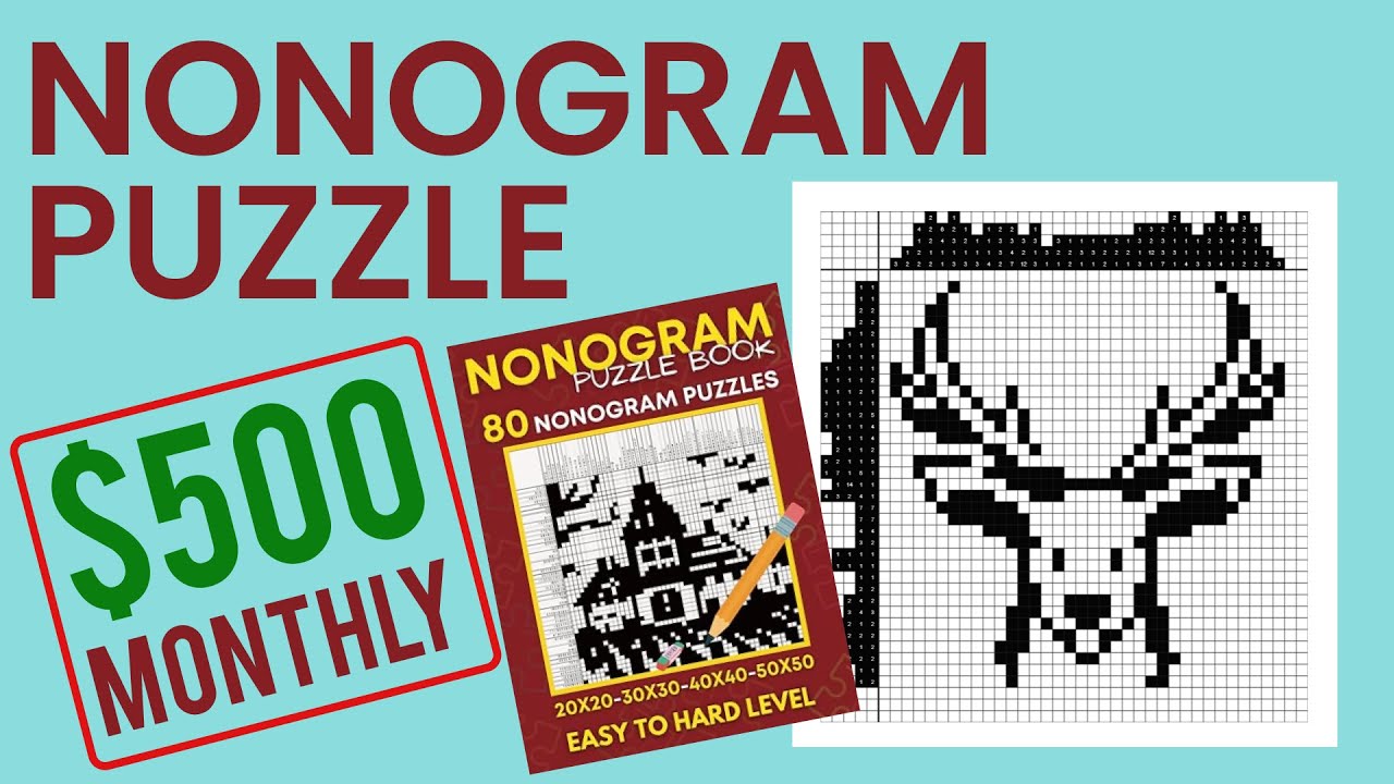 Nonogram Puzzle Book for Amazon KDP | How to Make Nonogram Using Free ...