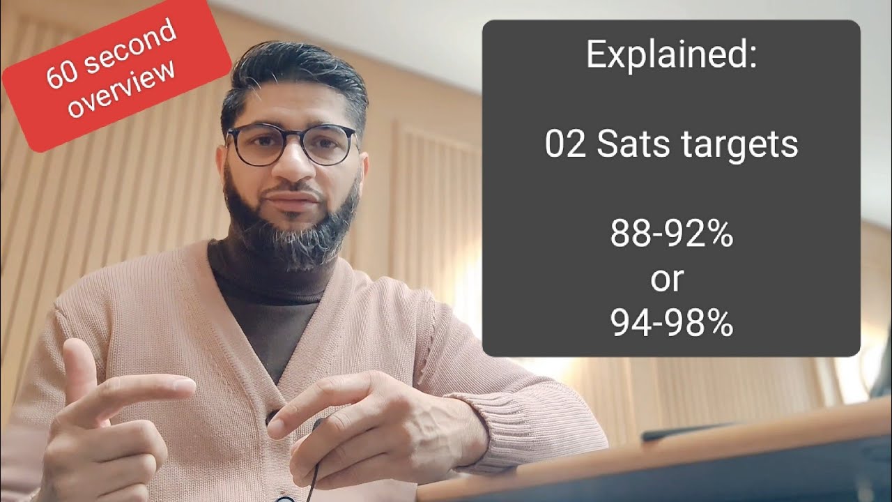 Explained: O2 Sats targets 89-92% or 94-98% - YouTube