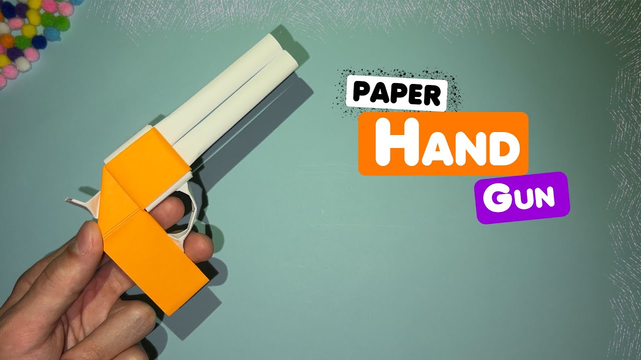 How To Make a Paper Hand Gun - 4 Steps - YouTube
