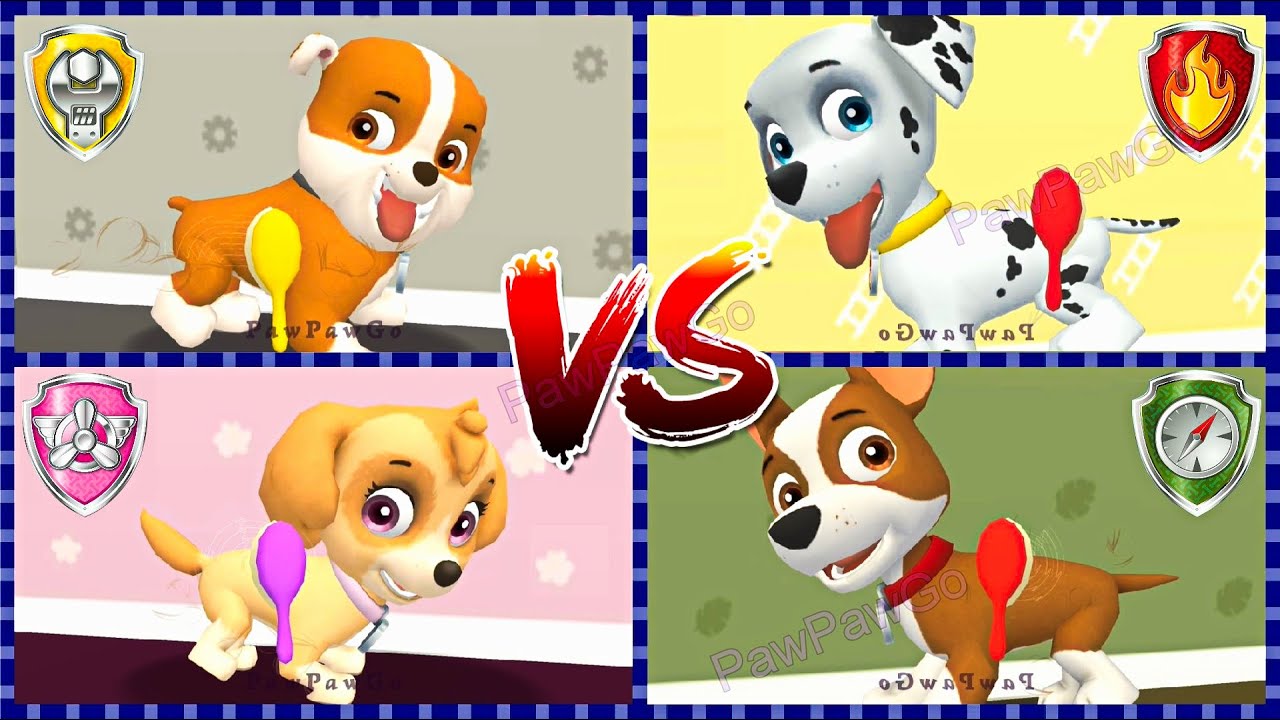 PAW Patrol - Who is the best? #9 - Tracker vs Rubble vs Marshall vs ...