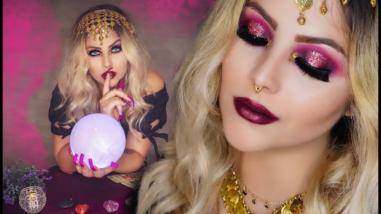 CIGANA MAQUIAGEM + FANTASIA HALLOWEEN - Gabriela Capone - YouTube