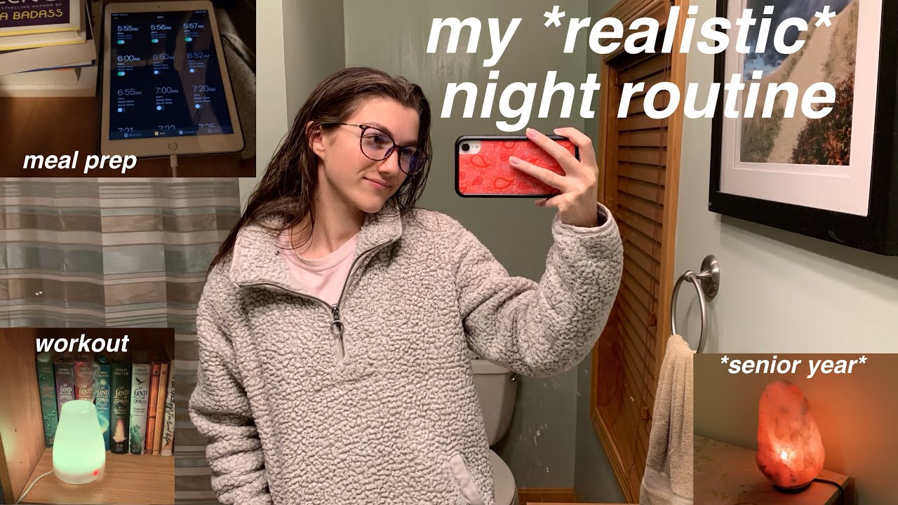 my realistic night routine 2023🌙🧖‍♀️ | *senior year*, workout, meal ...