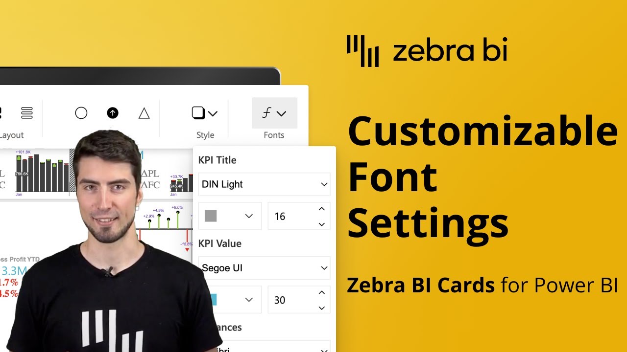 Customize font settings in Zebra BI Cards for Power BI || Zebra BI ...