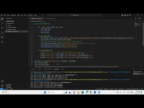 Current Weather Information Python Project with API from OpenWeatherMap شرح بالعربي - YouTube