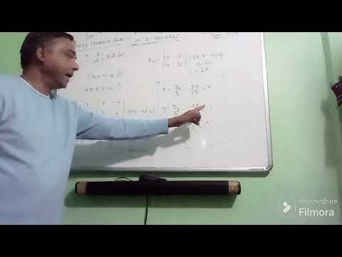 linear equations in 2 variables using Cramer rule - YouTube
