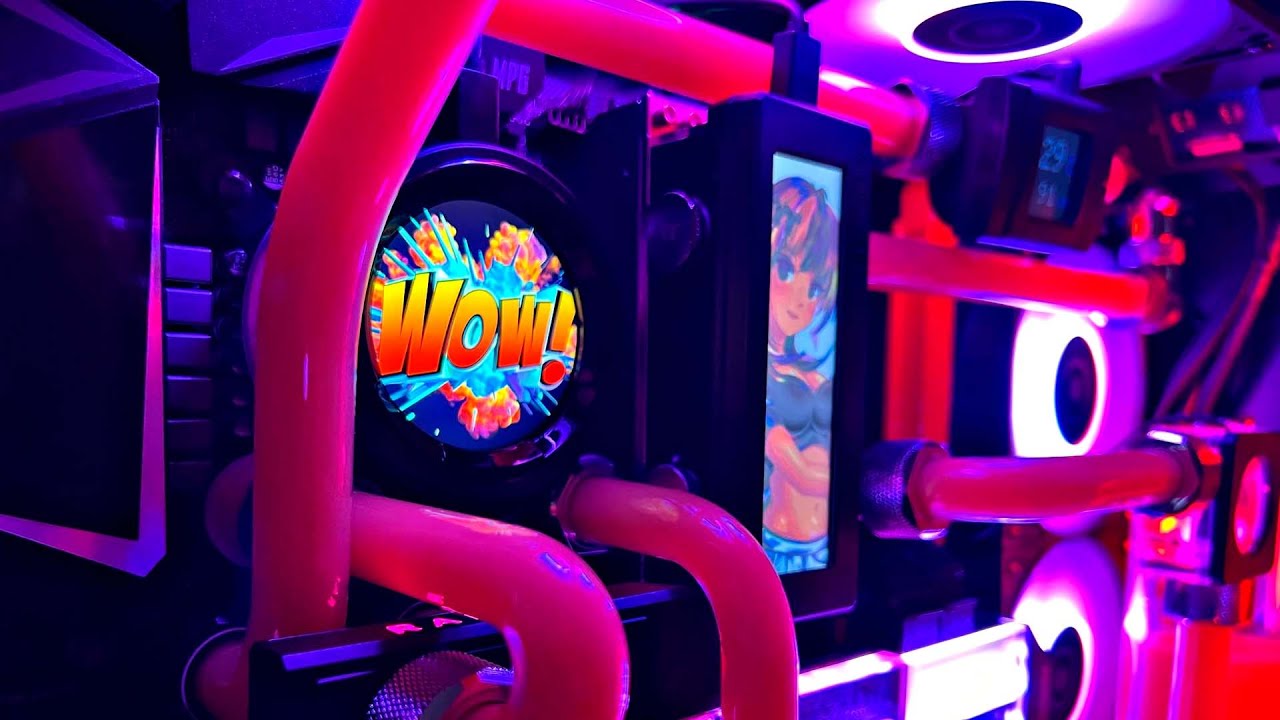 Pc gamer water cooling custom(m.2-vga-cpu-ram) - YouTube