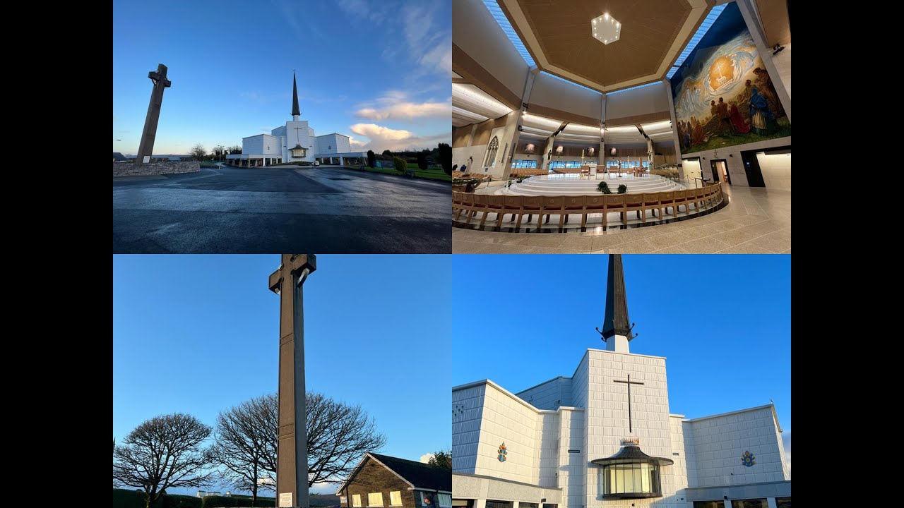 Trip to Knock Shrine in County Mayo through the countryside of Ireland ...