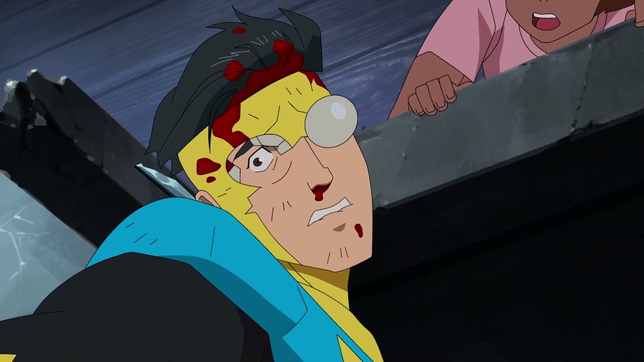 Invincible and Omni man destroy city | Invincible Episode 8 - YouTube