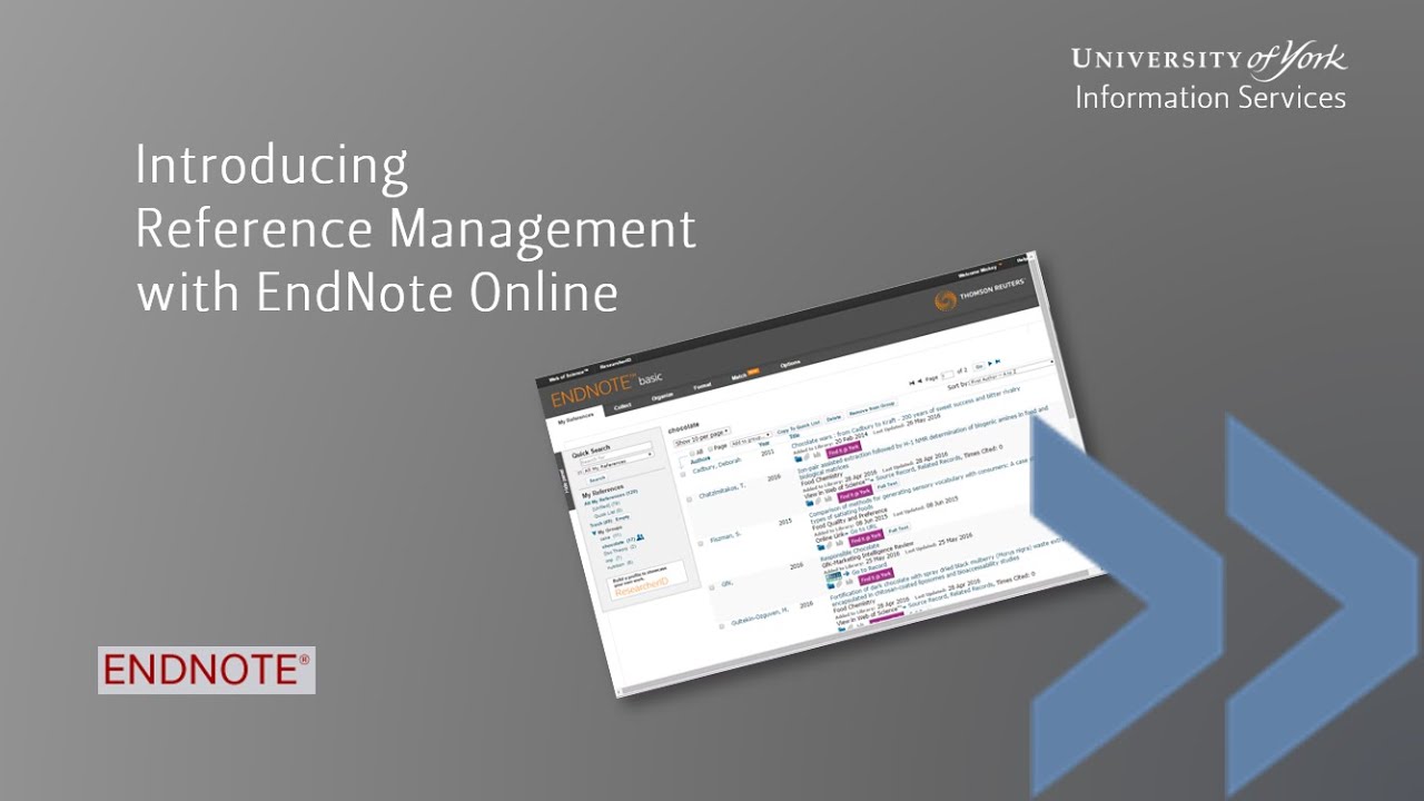 EndNote Online Introduction - YouTube