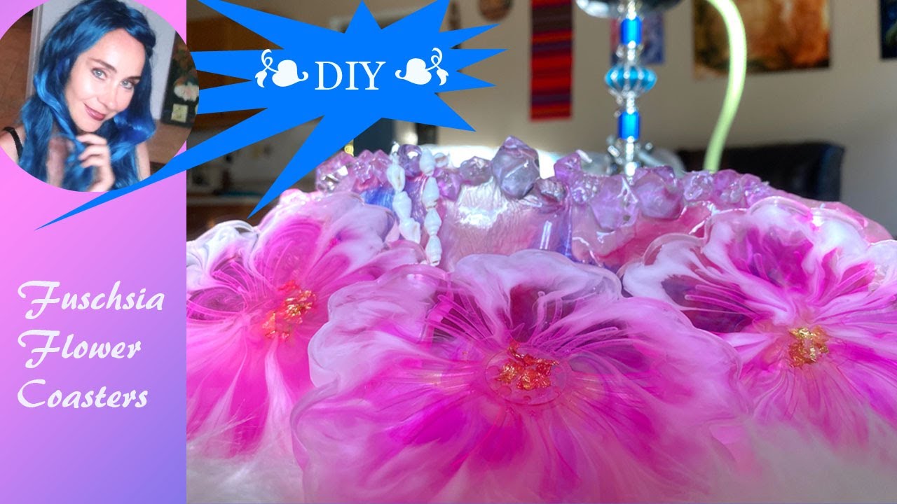 (27) 🌸 Stunning Flower Resin Coasters 🌸 | DIY Tutorial with Elegant ...
