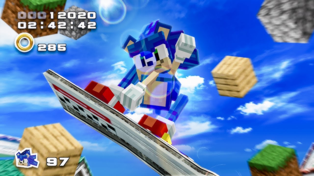 Escape from the City with Minecraft Sonic - YouTube