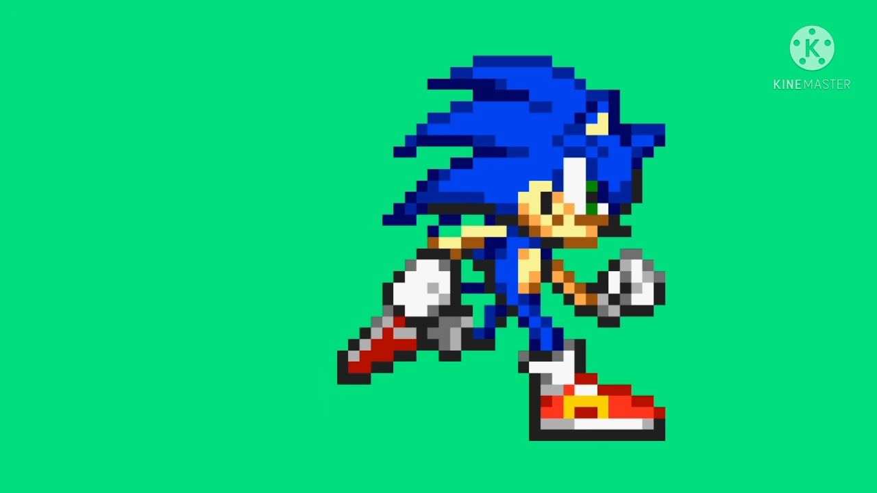 Sonic caminando (Advance) Green Screen - YouTube