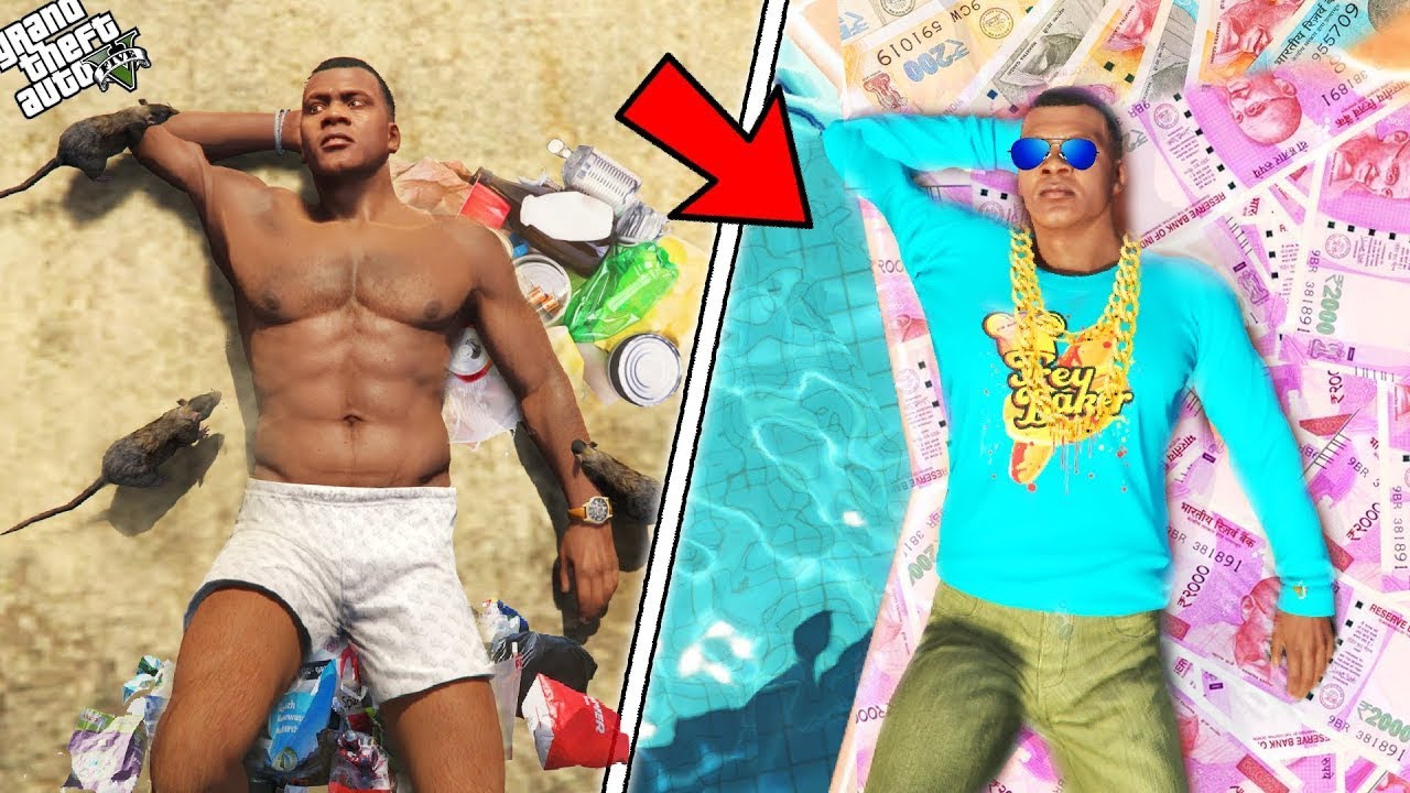 Franklin POOR Life To RICH Life in GTA 5 | SHINCHAN Enemy Gta 5 ...