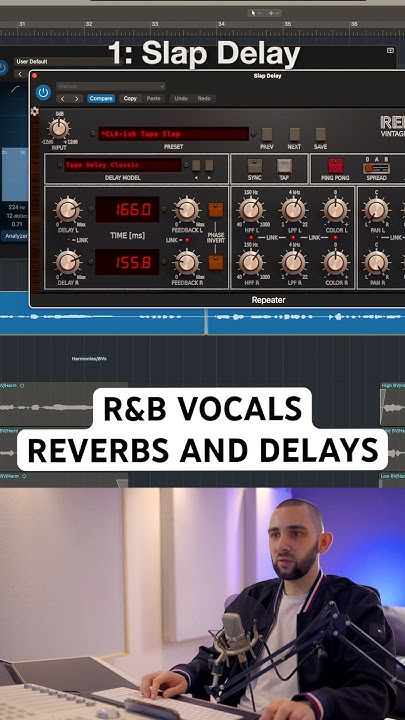 R&B Vocals - reverbs and delays #logicpro #mixingmastering #mixingandmastering #rnb - YouTube
