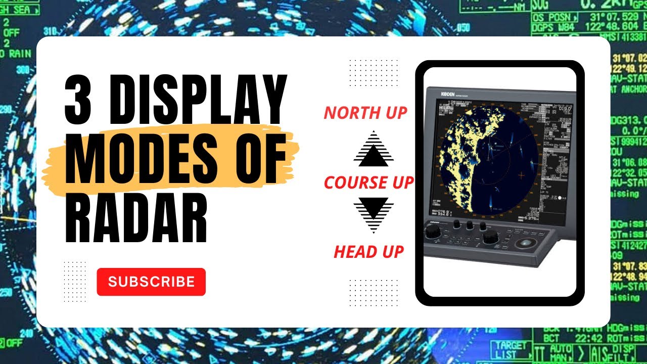 North Up, Course Up & Head Up || 3 modes of radar display ...