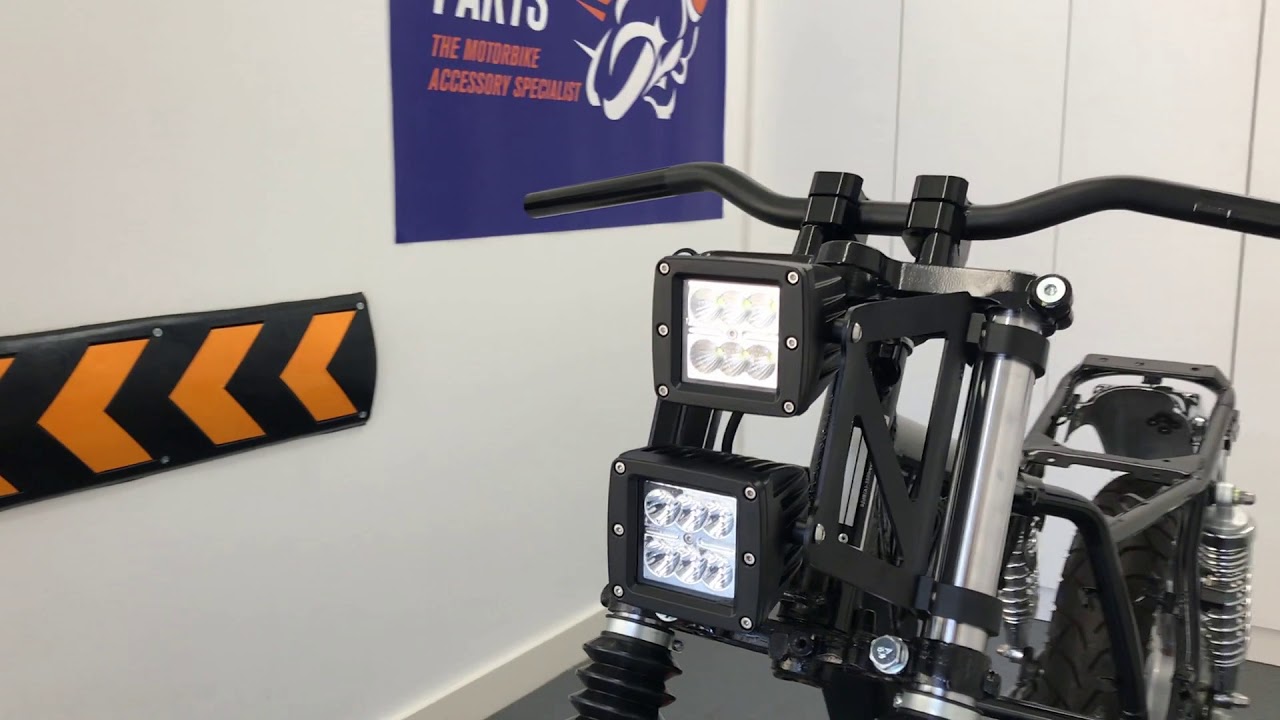 3720 Dual Stacked LED Headlight Motorbike Motorcycle Streetfighter ...